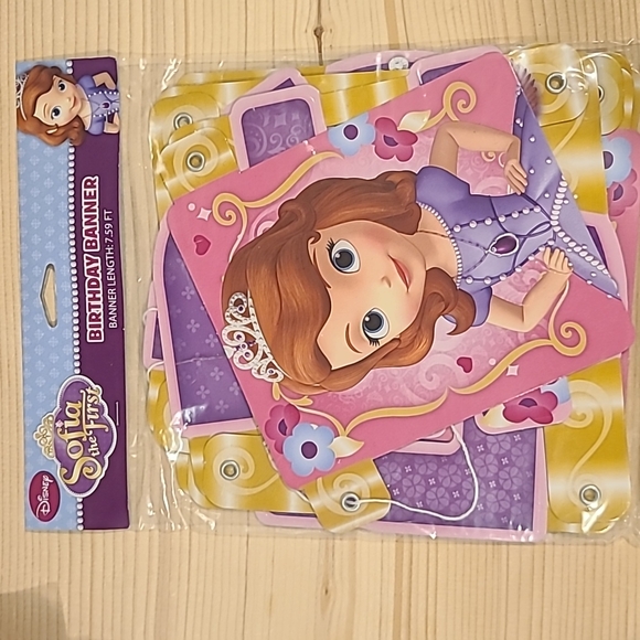 Disney | Other | Sofia The First Birthday Banner | Poshmark